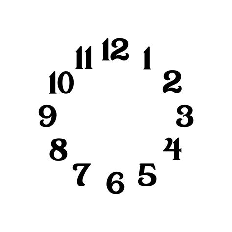 Clock Face SVG Clock SVG Clock Numbers SVG Numbers Svg Inspire Uplift