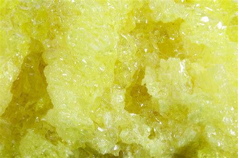 43 Bright Yellow Sulfur Crystals Bolivia 350632 For Sale
