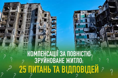 Компенсації за повністю зруйноване житло 25 питань та відповідей Політична партія «Слуга Народу