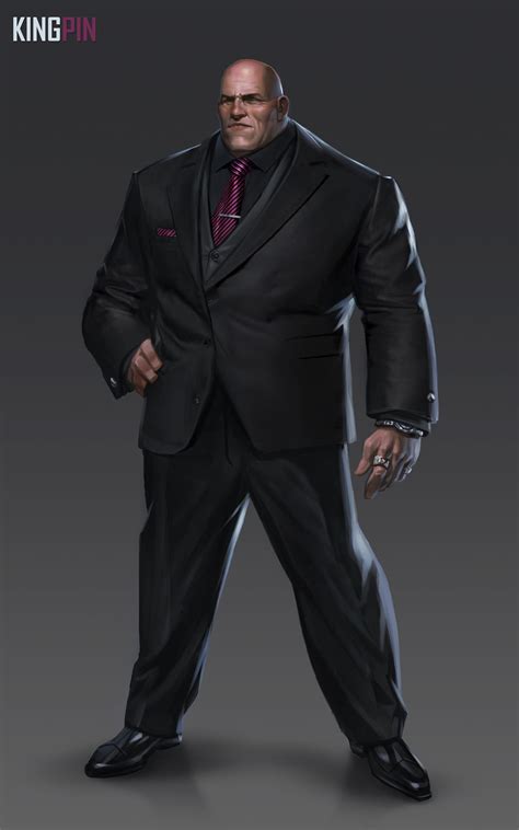 Spiderman Kingpin Concept Superhero Art Wilson Fisk Cyberpunk Character