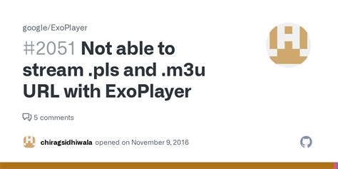 Not Able To Stream Pls And M3u Url With Exoplayer · Issue 2051