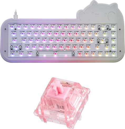 Epomaker Mini Cat 68 Hot Swappable Wired Keyboard Kit With