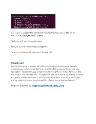 Jaeger Integration With Spring Cloud PDF