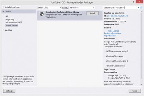 Google Apis YouTube V Nuget Package Automate The Planet