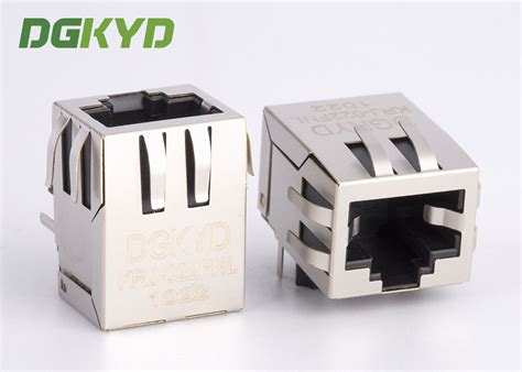 90 Degree 10 100 Base Tx Rj45 Jack Integrated Magnetics Ethernet