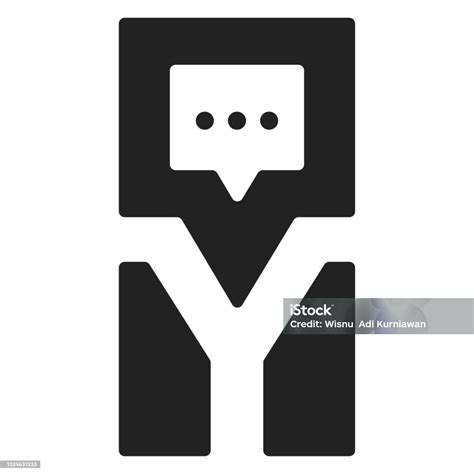 편지 Y 채팅 아이콘 디자인 템플릿 벡터 일러스트레이션 개념에 대한 스톡 벡터 아트 및 기타 이미지 개념 개념과 주제 기포 Istock