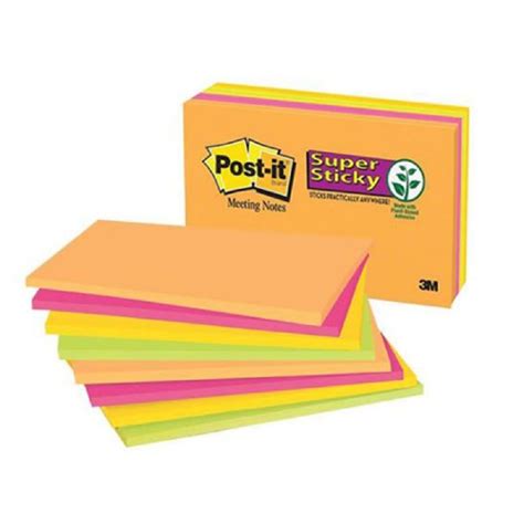 포스트잇 미팅노트 강한 점착용 6445 Ssp 152 X 101mm 4색 8패드 홈플러스 택배배송