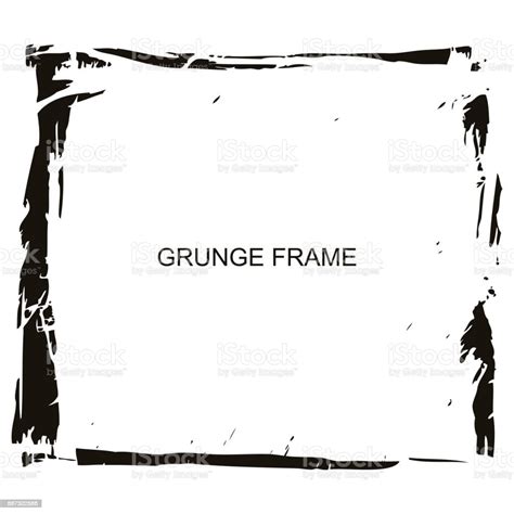 디자인에 대 한 장식 프레임입니다 배경에 대 한 벡터 그래픽 그런 지 요소입니다 격리 된 플랫 Ilustration 텍스트에 대 한 텍스처입니다 브러쉬 배너 테두리 브러시