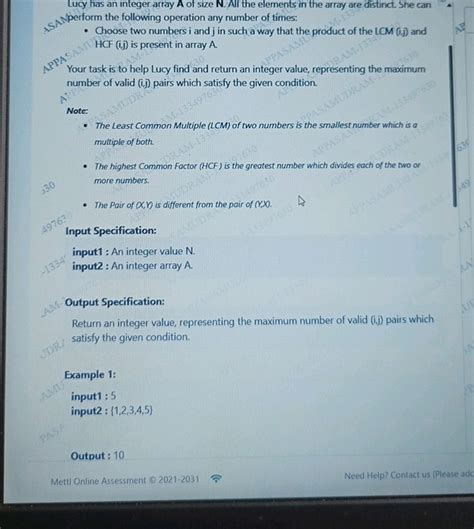 Lucy Has An Integer Array A Of Size N Alr The StudyX