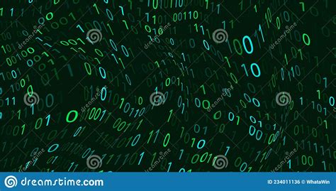 Abstract Technology Binary Code Red Background With Numbers Stock Vector Illustration Of