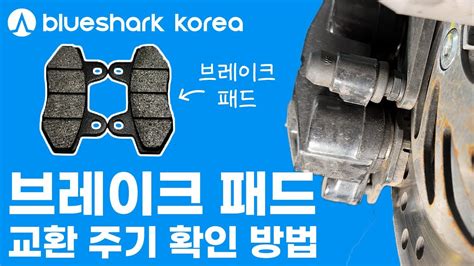 블루샤크 스쿠터 브레이크 패드 교체 주기 확인 하는 방법 알려드립니다 Youtube