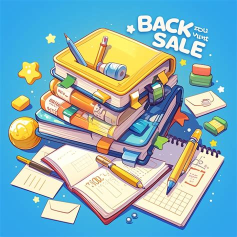 Back To School Supplies Sale Poster Premium Ai Generated Vector