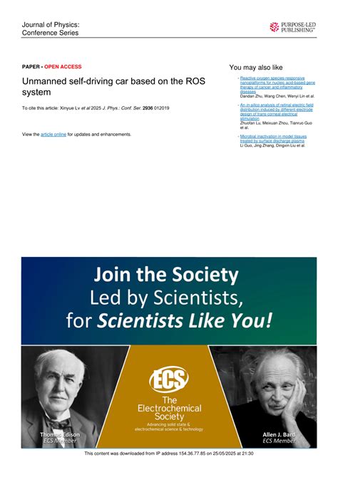 Pdf Unmanned Self Driving Car Based On The Ros System