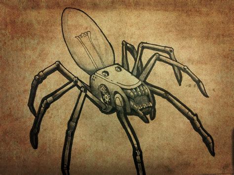 Artstation Steampunk Clockwork Spider