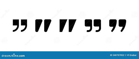 Quotes Icon Vector Quotemarks Outline Speech Marks Inverted Commas Or Talking Marks