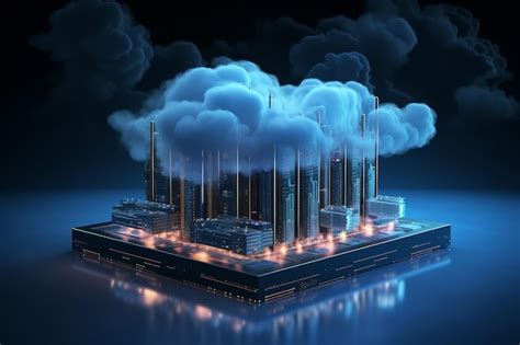 Premium Photo Technology Concept Business Security Connect Solution Storage Cyber Cloud Future