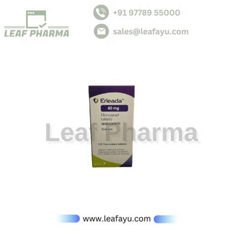 Erleada 60 Mg Apalutamide Film Coated Tablets Packaging Type Box At Rs 70000 Box In Surat