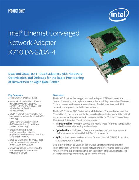 Intel Ethernet Converged Network Adapter X710 Da4