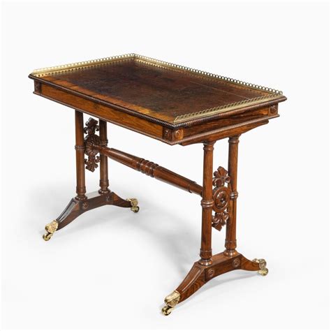 William Iv Rosewood Free Standing End Support Table Bada