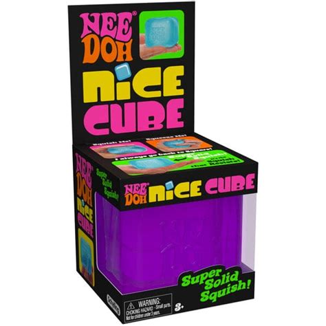 Nee Doh® Nice Cube Squishy Fidget Stress Ball 1pc Assorted Colors