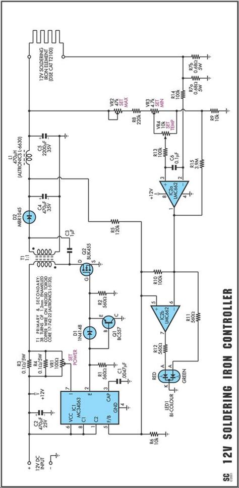 Temperature Controlled Soldering Iron The Circuit