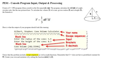 Solved Pe01 Console Program Input Output And Processing