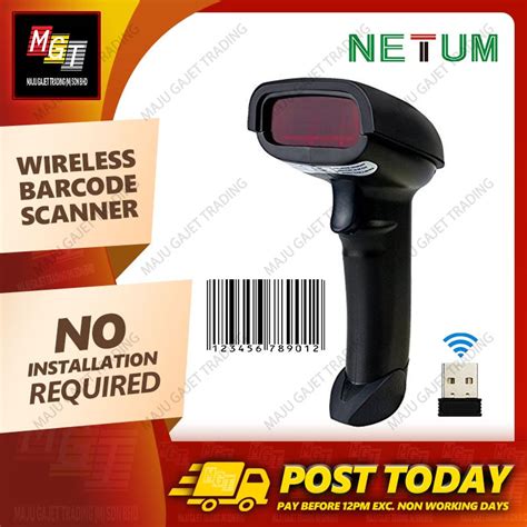 Netum Wireless Barcode Scanner 1d 2 4g Support Continuous Scan Pos Reader Windows Pc Laptop Usb