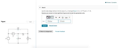 solved review constants part a use the node voltage method