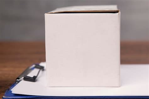 Premium Photo Box On Document