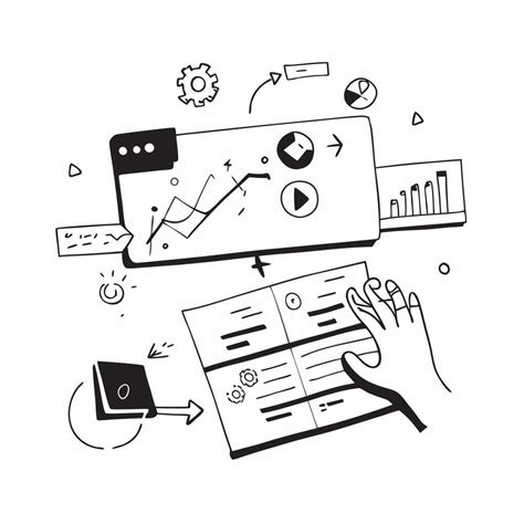 Business Dashboard Illustration With Copy Space For Business Reports Concept As A Visually