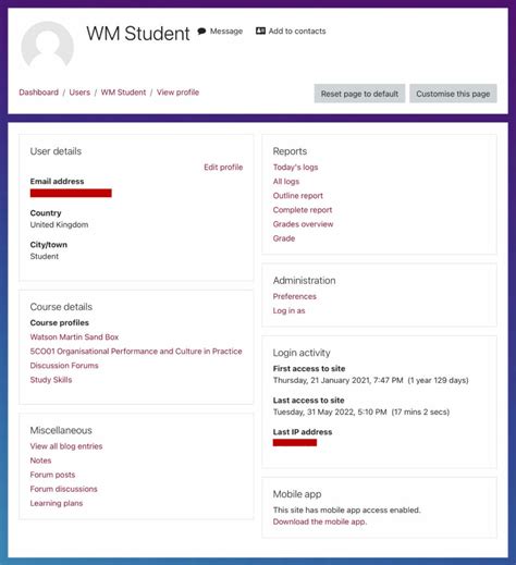 how to hide information user fields on moodle profile page xelium