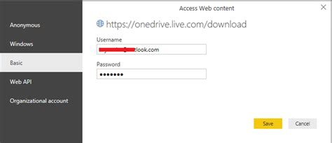 Not Able To Connect To Csv File On Onedrive Person Microsoft