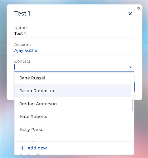 How To Show Contacts In A Dropdown Based On Selected Account On Custom