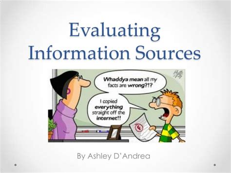 Evaluating Information Sources Pptx
