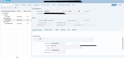 Solved Show Auxiliary Packaging Material When Hu Is Creat Sap Community
