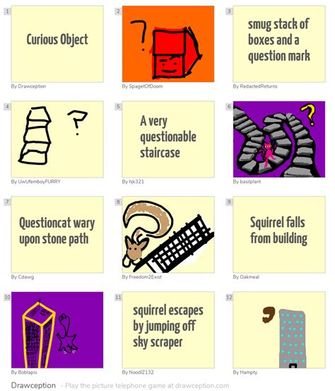 Curious Object Drawception