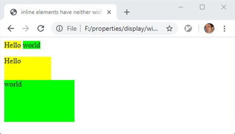 Css Display Property