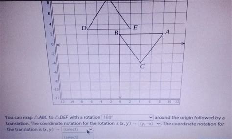 Solved You Can Map Abc To Def With A Rotation Translation