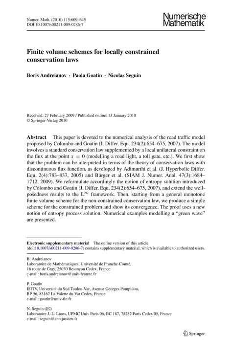 Finite Volume Schemes For Locally Constrained Conservation Laws