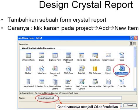 Design Crystal Report Untuk Cetak Multitable Ex Cetak Laporan Pembelian