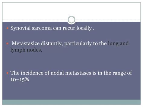 Synovial Cell Sarcoma Dr Narmada Pptx