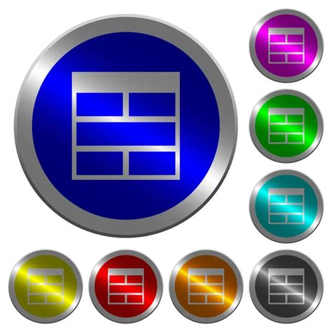Spreadsheet Horizontally Merge Table Cells Icons Color Illuminated