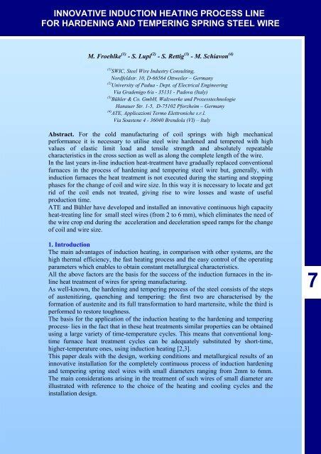 Innovative Induction Heating Process Line For Hardening And Ate