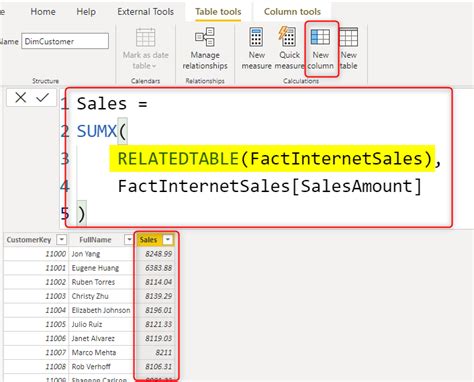 Power Bi Dax Relatedtable Function Get The Subtable Related To The Current Row Radacad