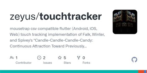 GitHub Zeyus Touchtracker Mousetrap Csv Compatible Flutter Android IOS Web Touch Tracking