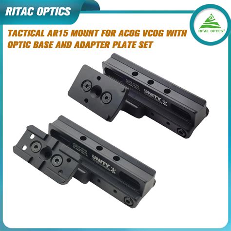 Tactical Red Dot Scope Mount With Optic Base And Adapter Plate Set For