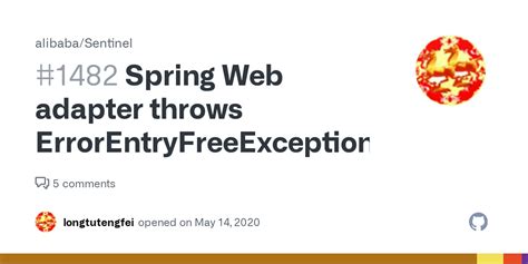 Spring Web Adapter Throws Errorentryfreeexception · Issue 1482