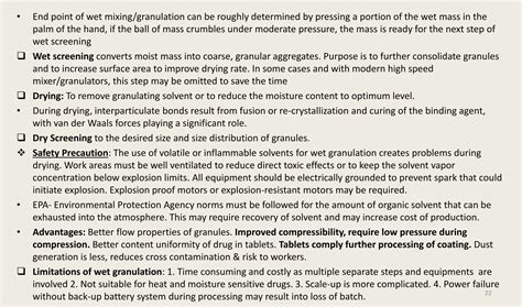 Tablet Formulation Manufacturing Adv And Disadvantages Ppt