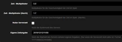 Zeiteinstellung Dayz Nitrado