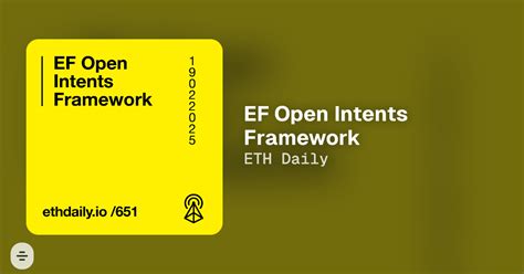 Ef Open Intents Framework Eth Daily